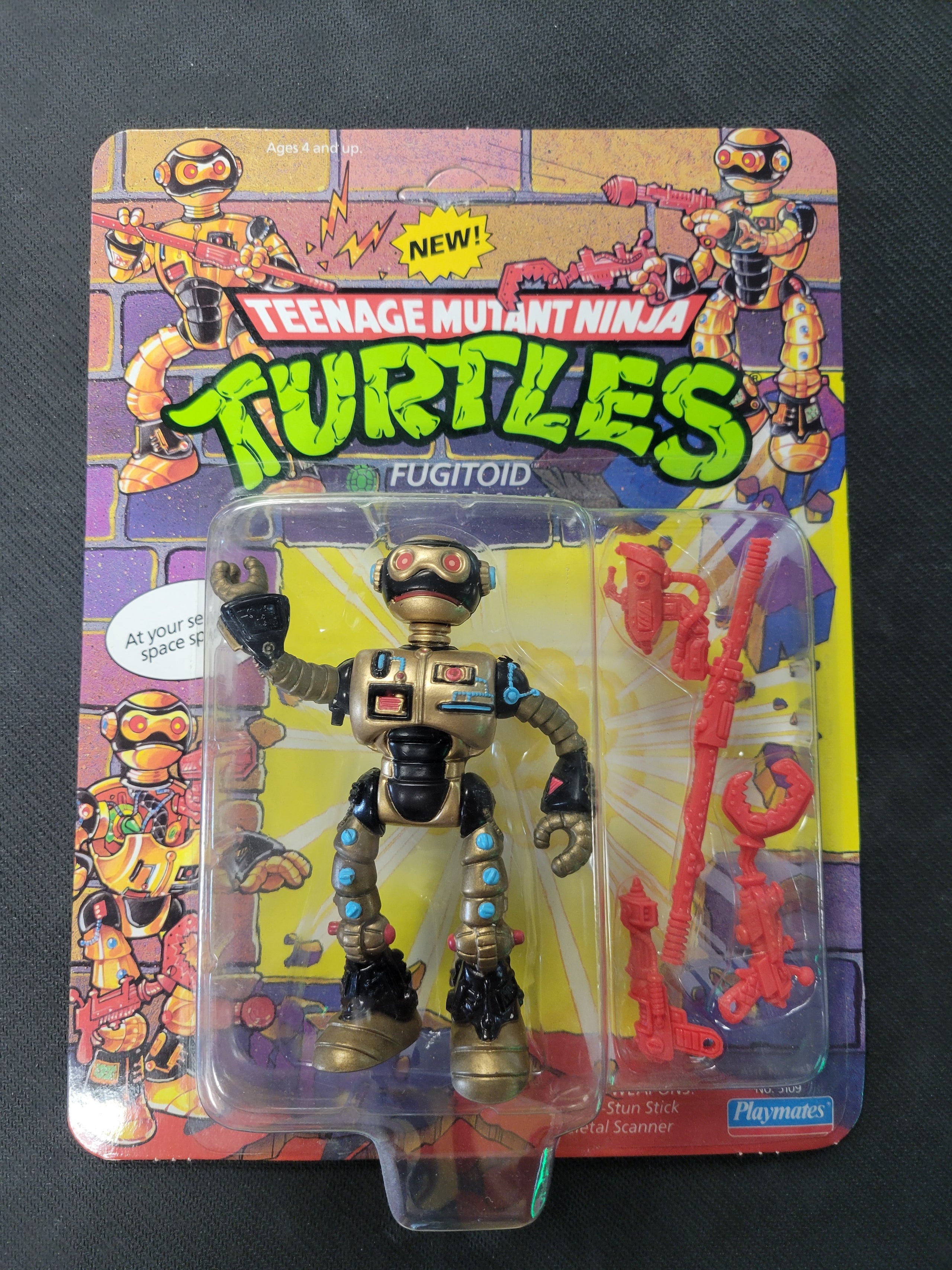 Teenage Mutant Ninja Turtles TMNT Fugitoid Figure 1990 Playmates ...